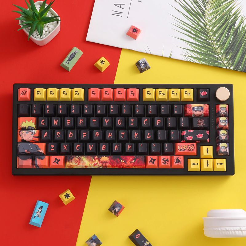 【Keycap Only】Naruto Theme Keycap 126 Keys Cherry Profile PBT ...
