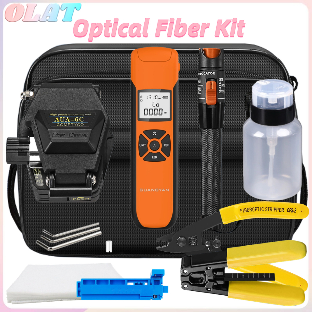 Fiber Optic Tool Kit with AUA-6C Fiber Cleaver -70~+6dBm g1000 Optical ...
