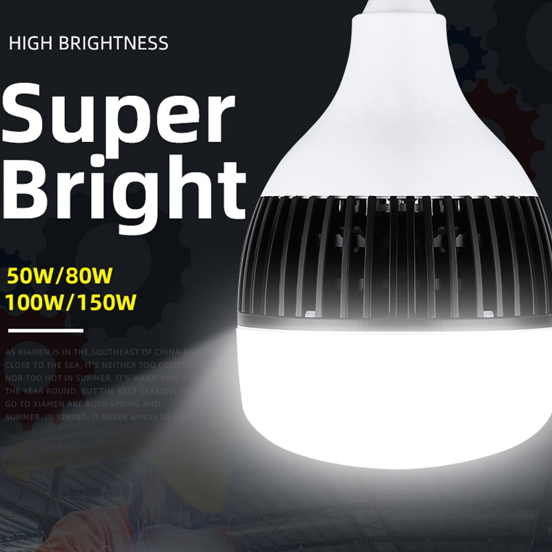 CANMEIJIA LED Bulb E27 Super Bright Light High Power Lamp Bulb 50W 80W 100W 150W High Bright for ...