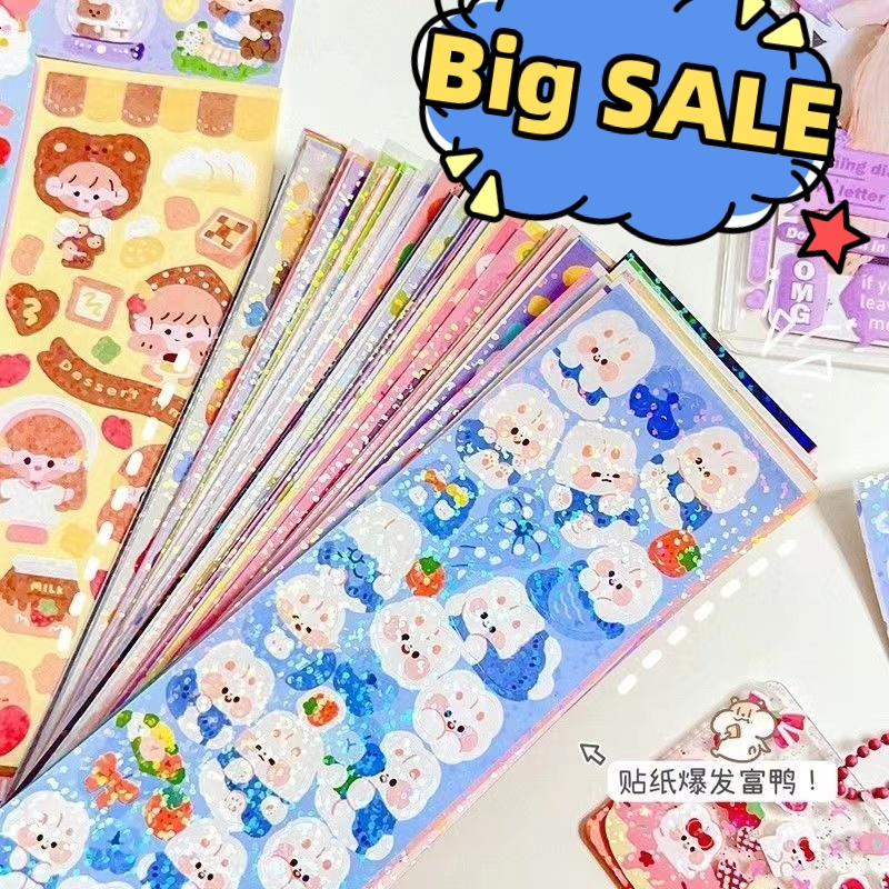 【20pcs BIG SALE】Goo Goo Card Laser Stickers Cartoon Cute Decorative ...
