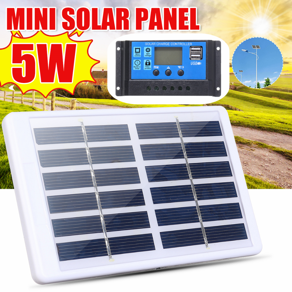Mini Micro USB Solar panel 5W 6V Mono Solar Power Cell Module Charger ...