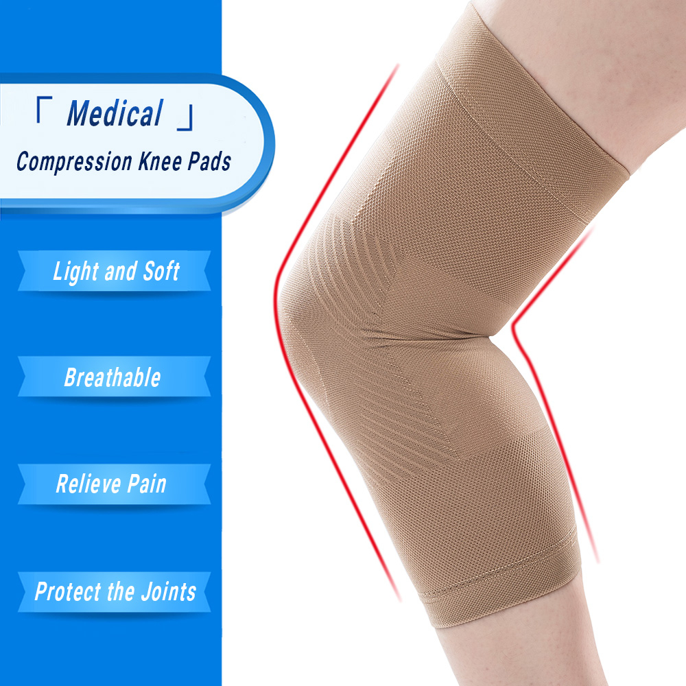 1 Pair of Compression Knee Guard Support Meniscus Sports Stabilization ...
