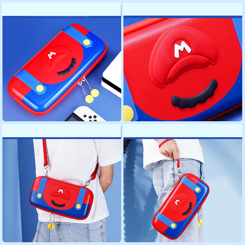Carrying Case Nintendo Switch OLED Bag 3D Mario Embossed Shoulderbag ...