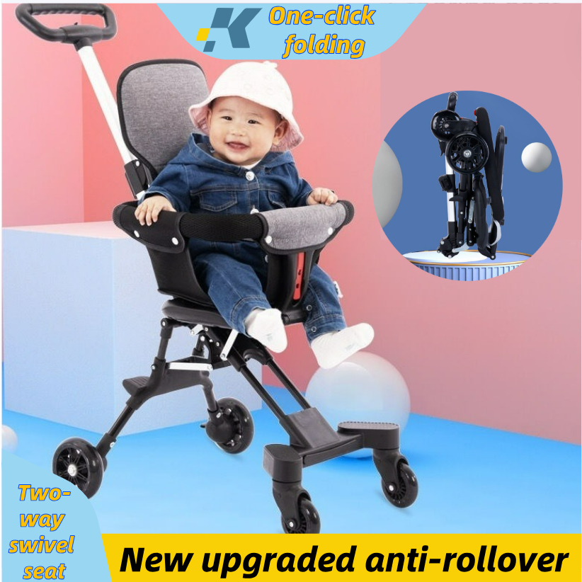 【FREE SHIPPING】Two-way seats baby stroller Outdoor portable Baby walker ...
