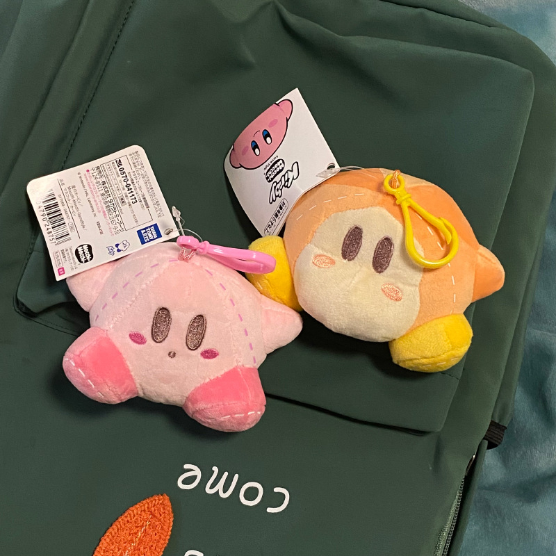 10cm Nintendo Kawaii Kirby Plush Toys Cartoon School Bag Pendants Key ...
