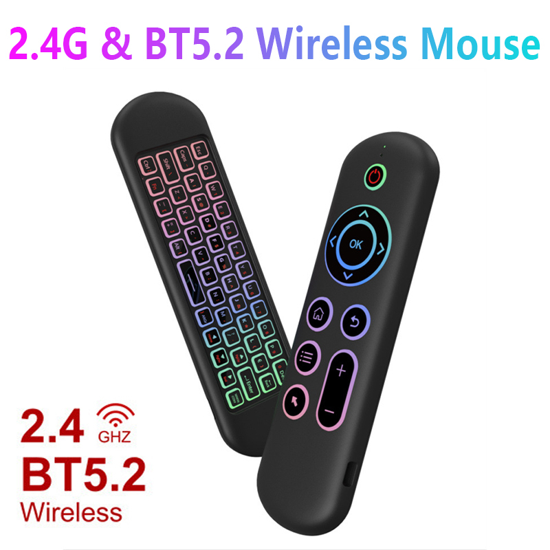 M5 Mini Air Flying Mouse Keypad Backlight With Light Android TV Remote ...