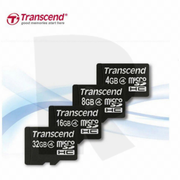 Transcend MicroSD SD Card Class 10 Memory Card Capacity 1GB 2GB 4GB 8GB 16GB 32GB 64GB 128GB ...