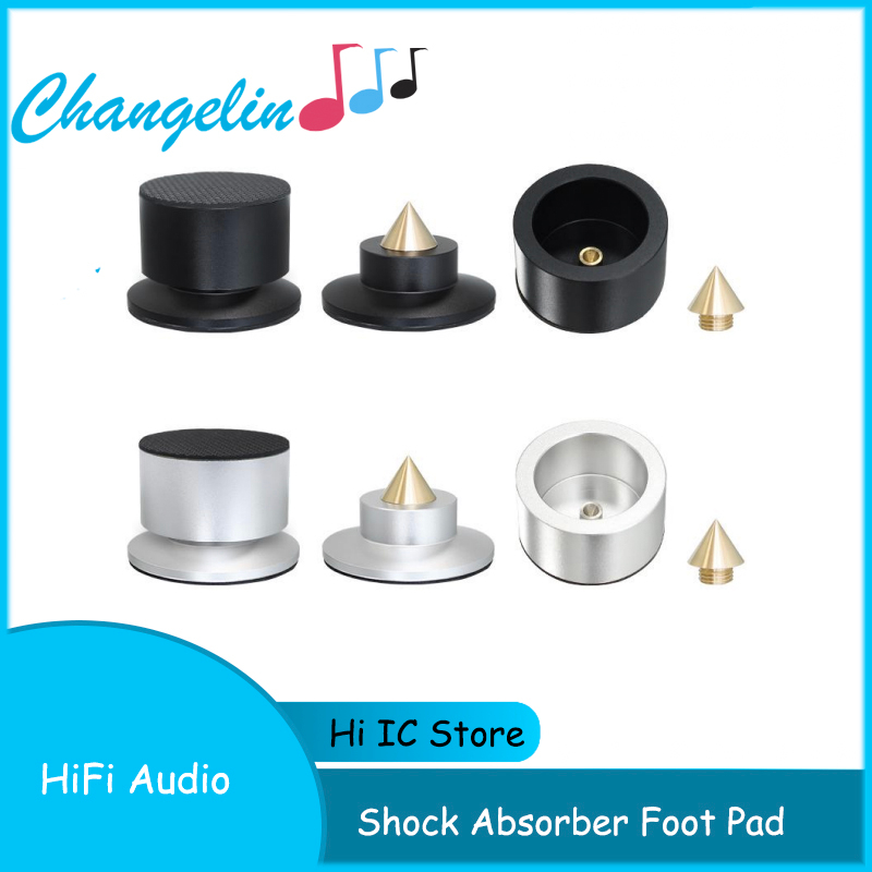 HIFI Audio Aluminum Speaker Amplifier Chassis Shock Absorber Foot Pad ...