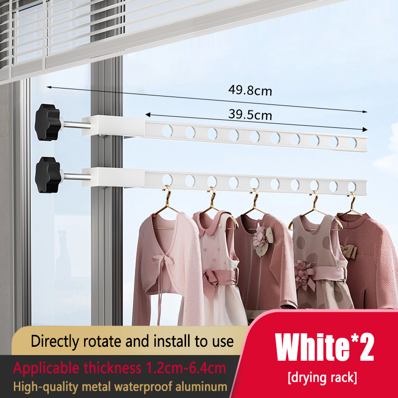 MEIDOO Clothes hanger window balcony free drilling multi-function ...