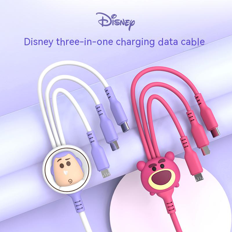 Disney Lotso Buzz Lightyear 3-in-1 Fast Charging Data Cable 1.5m Micro ...