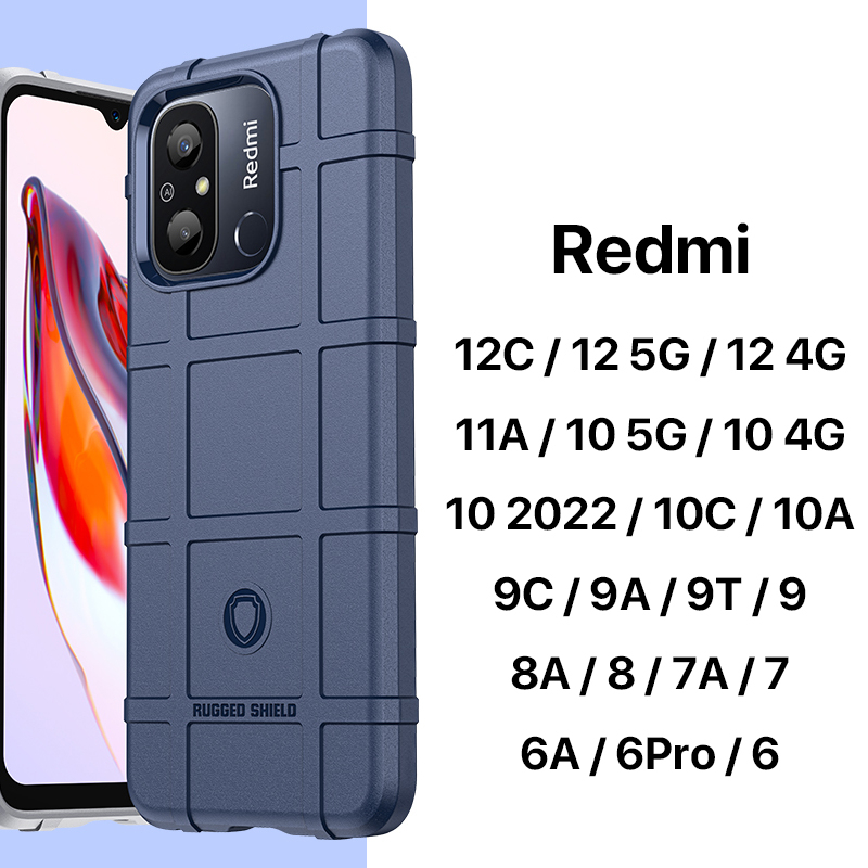 Shockproof Case Redmi 12 4G 5G 12C 10C 10A 10 9C 9A 9T 9 8A 8 7A 7 6A ...