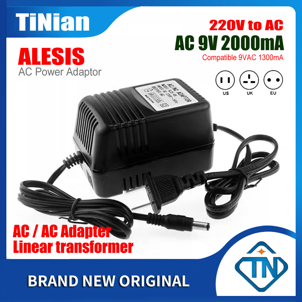 220V to AC Adaptor 9VAC 2000mA (9V 1300mA) for ALESIS Adat AI-2 Audi ...