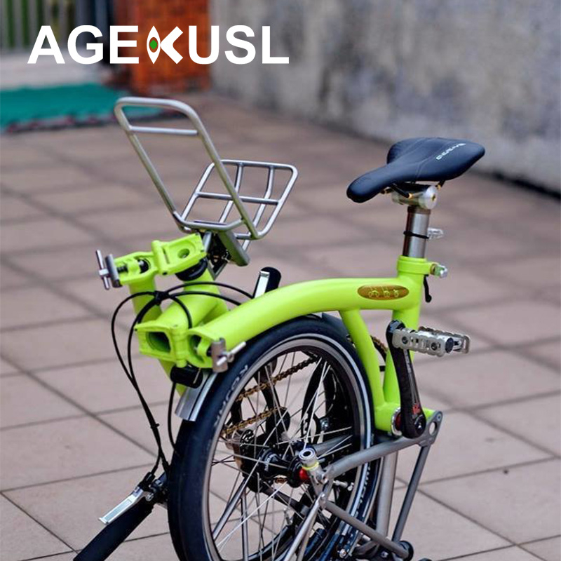 AGEKUSL Bicycle Front Rack Titanium Alloy Basket Rack For Pikes ...