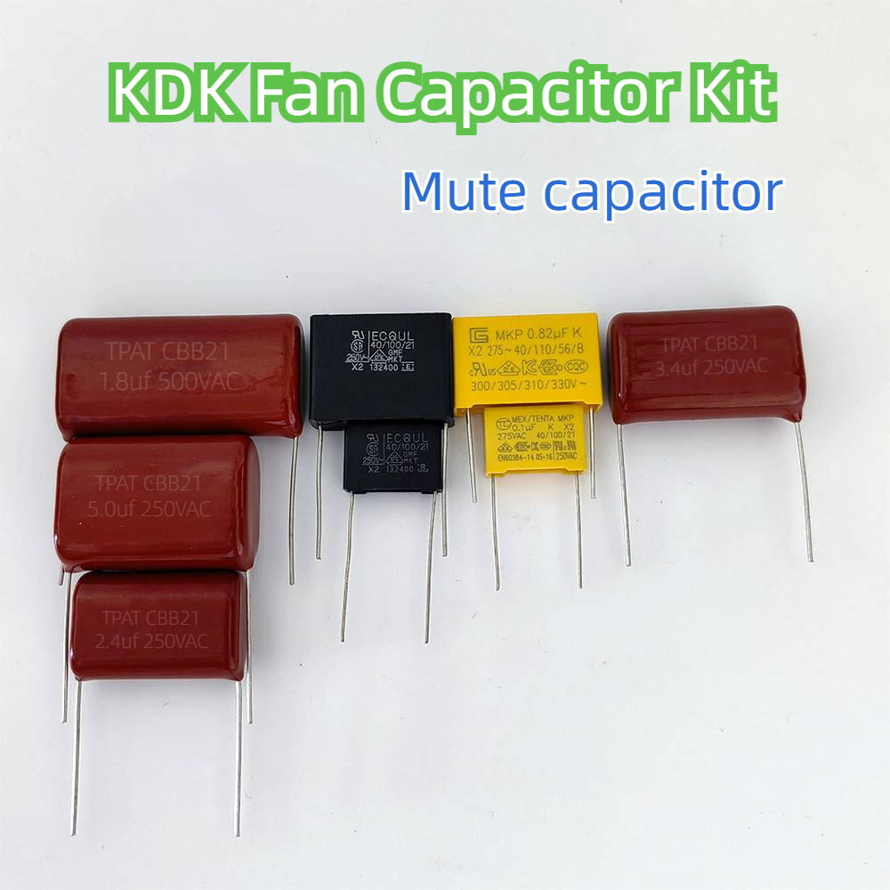 Kdk Fan Capacitor Set Silent Capacitor 0.1 uf 0.82 uf 2.4 uf 3.4 uf 5.0 ...