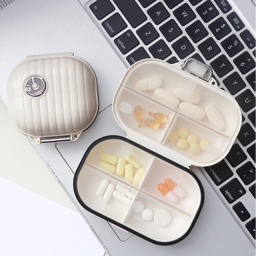 Portable Pill Box Lightweight 7 Days Medicine Pill Organizer Sealed ...