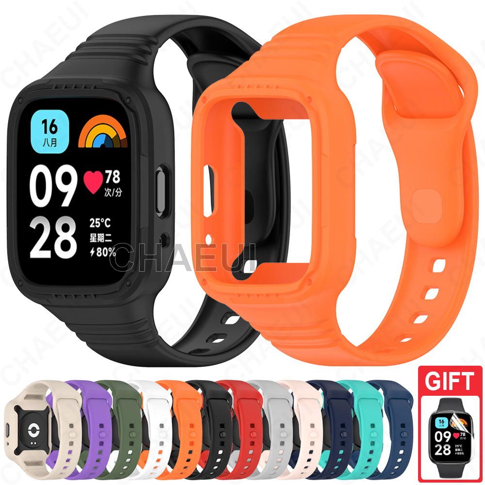Silicone Strap with Case Replacement Bracelet for Redmi Watch 3 / Redmi ...