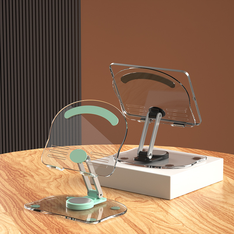 360° Rotating Acrylic Tablet Stand for iPad Pro Air Mini Desktop ...
