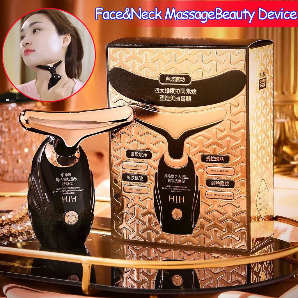 Hailicare Ultrasonic Face Beauty Device Electronic Facial Neck Massager ...