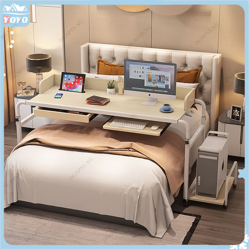 Bed telescopic computer desk Movable Table Computer Table Mobile With ...