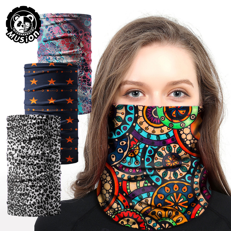 Cute SPF 30 Fashion Face Mask Sun Protection Colorful Buff Bandana Anti ...