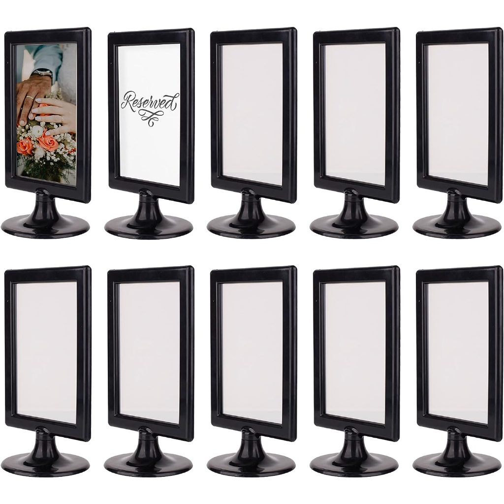 Double Sided Standing Picture Frames 2 Sided Pedestal Photo Frame With ...