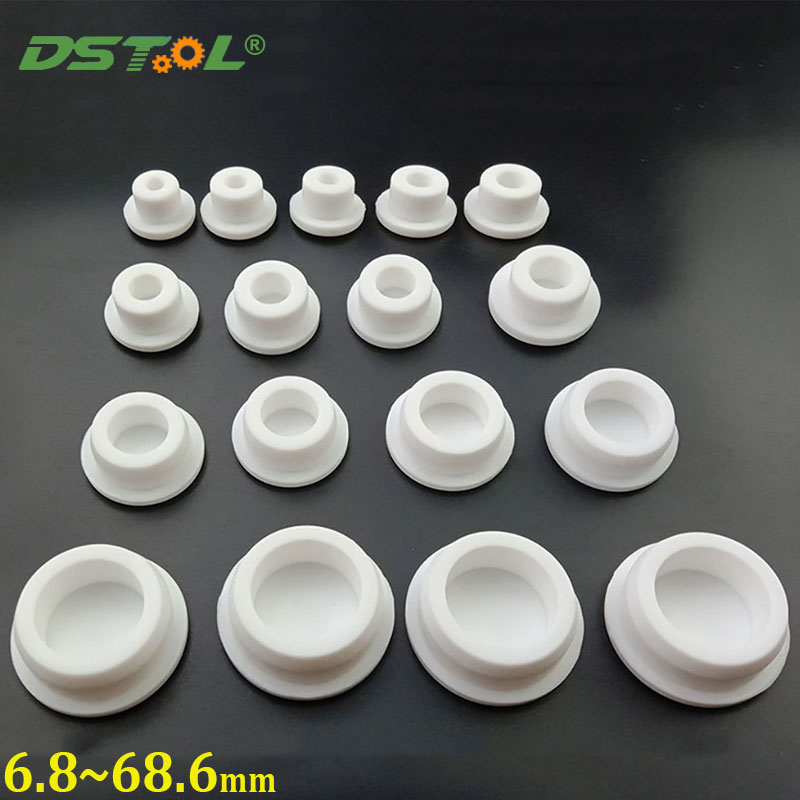 Bore 6.8mm-68.6mm White Silicone Rubber Hole Plugs Blanking End Cap ...