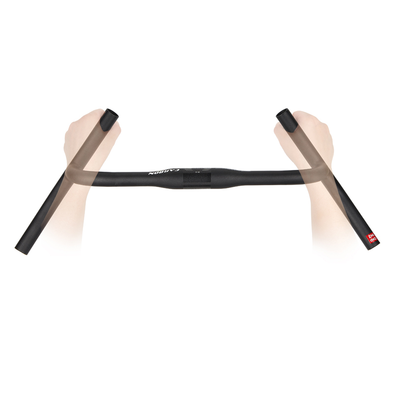 ZNIINO New Carbon modify Gravel H Handlebar Big Flare Bar Cycle Cross ...