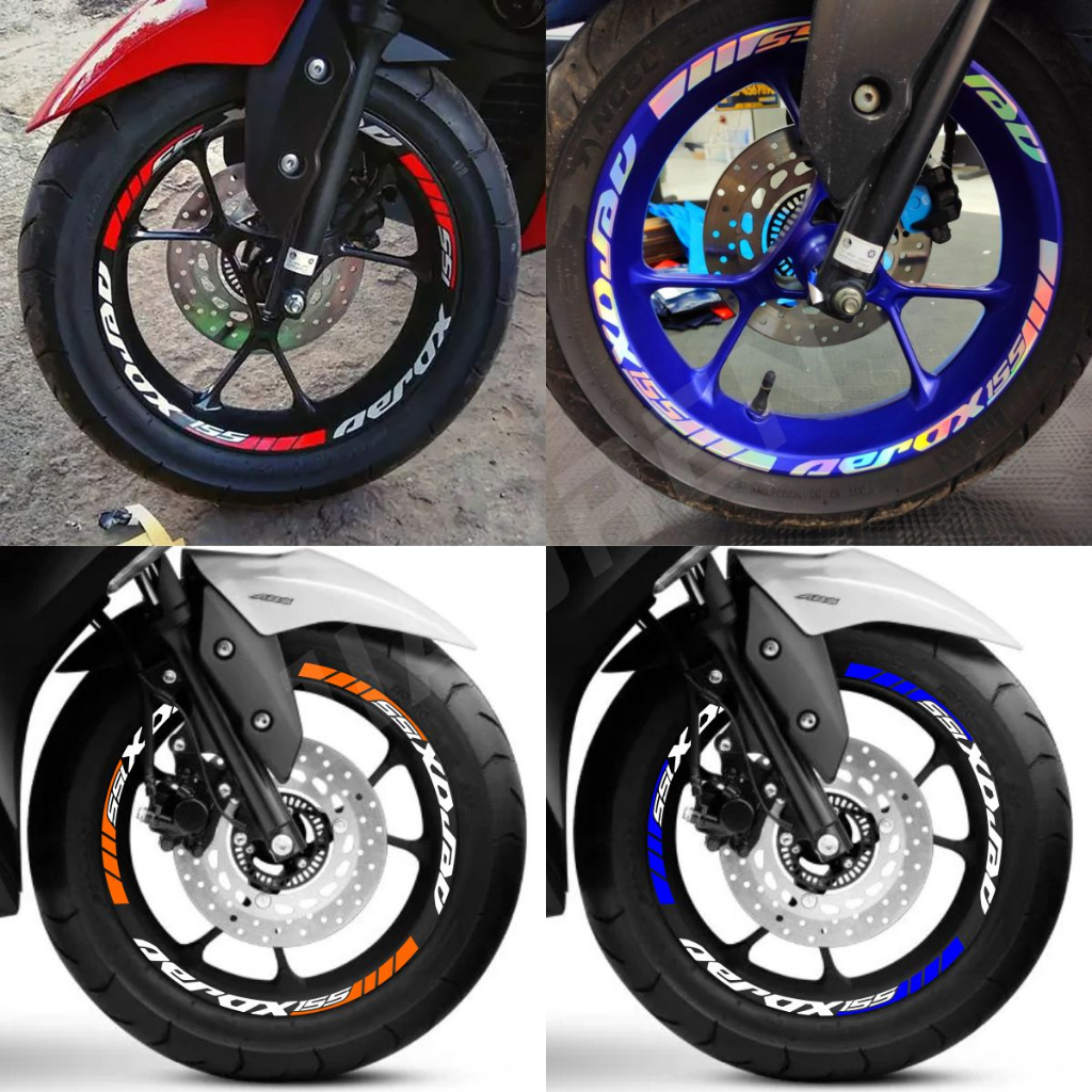 Yamaha aerox rim reflective sticker decoration motorcycle nvx 155 aerox ...