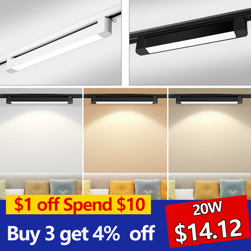 CANMEIJIA LED Track Light LED Linear Track Light COB Spotlight Track ...
