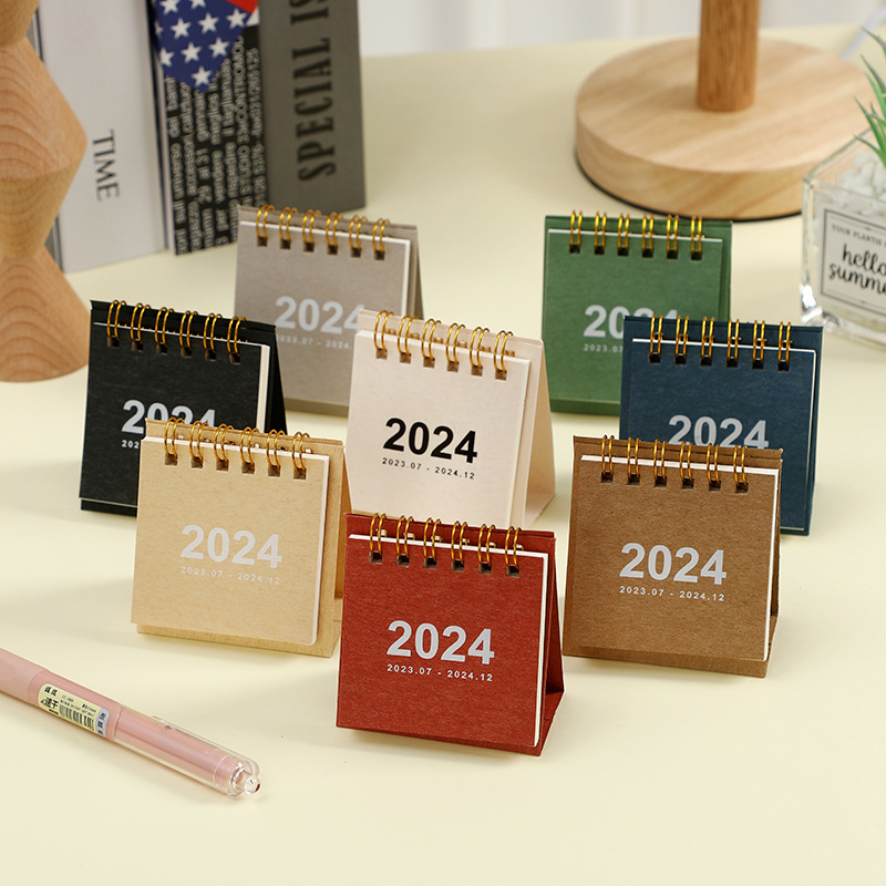2024 Calendar Desktop New Mini Planner Cute Daily Schedule Office ...
