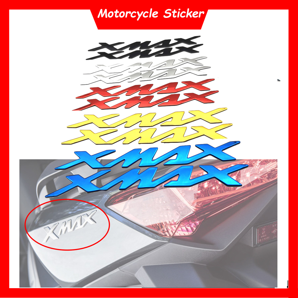 Motorcycle 3D Emblem Badge Decal Tank Wheel XMAX Sticker For Yamaha X ...