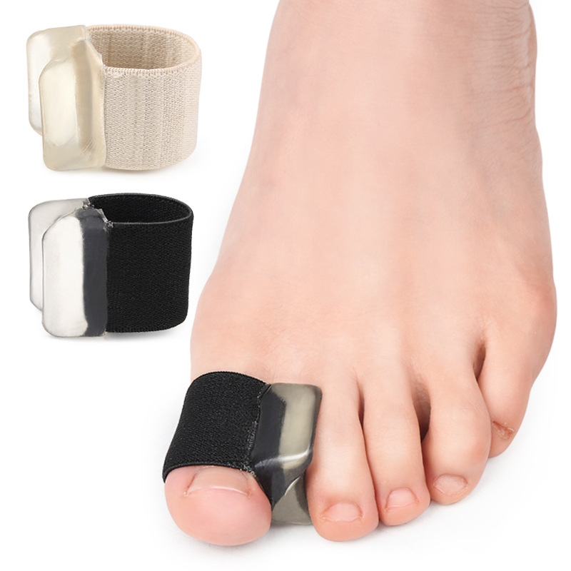 1 Pair Toe Separator Bunion Corrector Overlapping Toe Fabric Spacer Toe ...