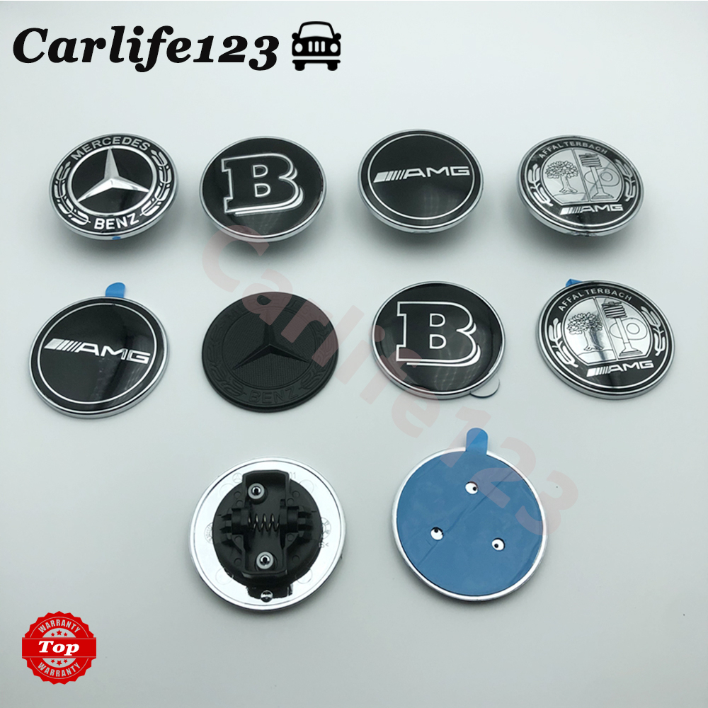 Mercedes-Benz Front Hood Bonnet Emblem Badge Logo Replacement For C ...