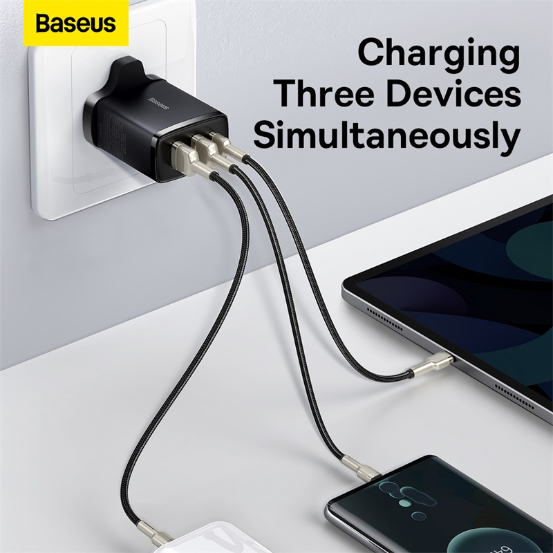 Baseus 30W PD Fast Charging 2USB Type C Charger Quick Charger Adapter ...