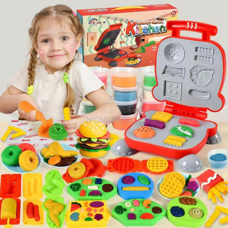 3D Color Clay Toy Dough Set Ice cream Double Twister Play Plasticine ...