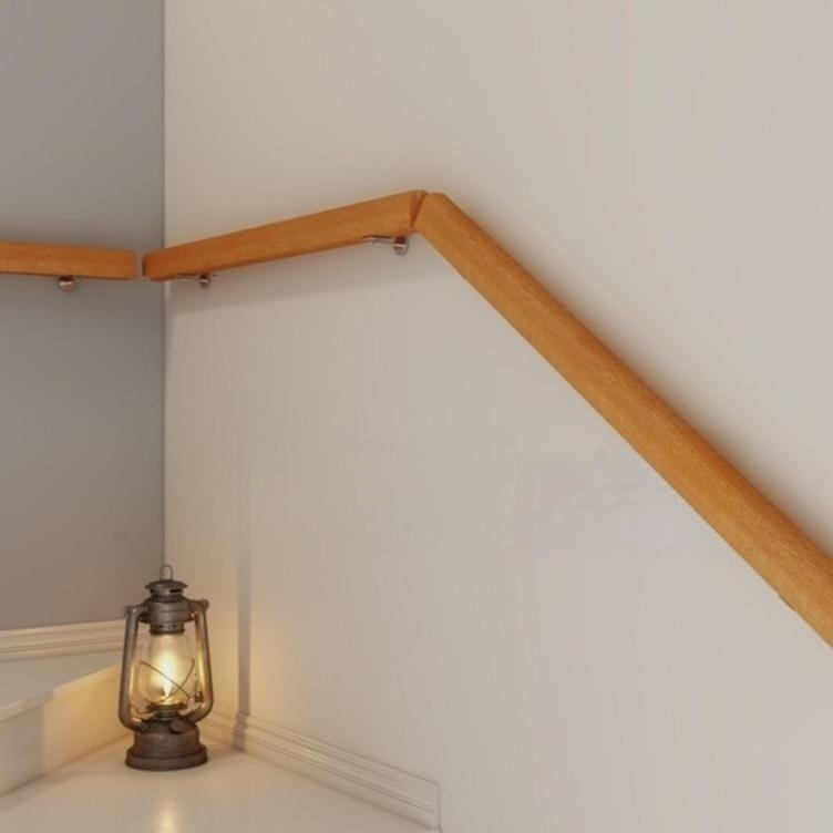 Solid Wood Staircase Handrail Wall Household Anti-Slip Handle Corridor ...