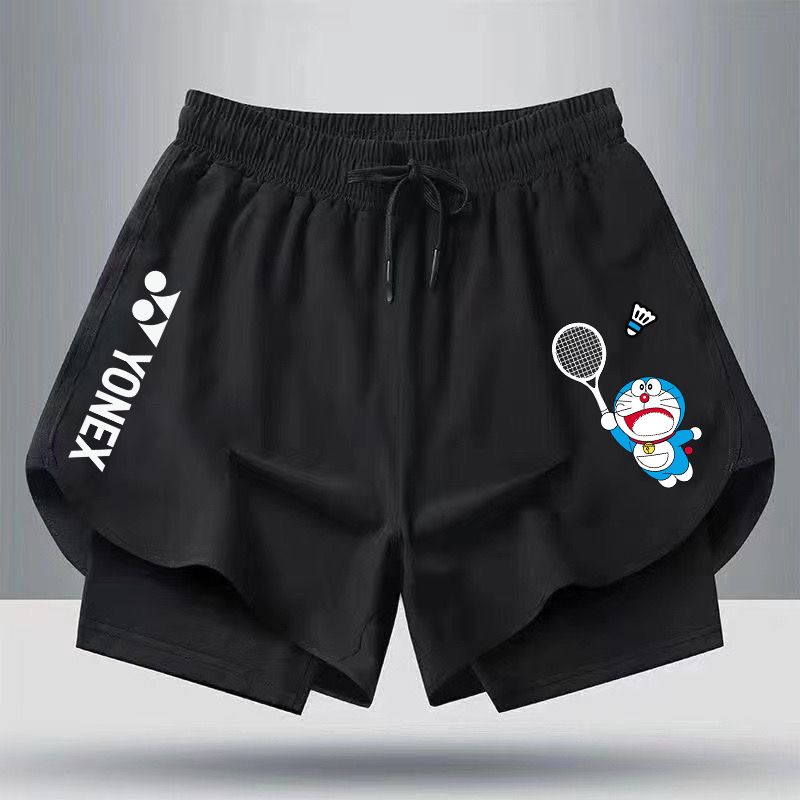 YONEX Badminton Shorts American Double Layer Basketball Shorts Men ...