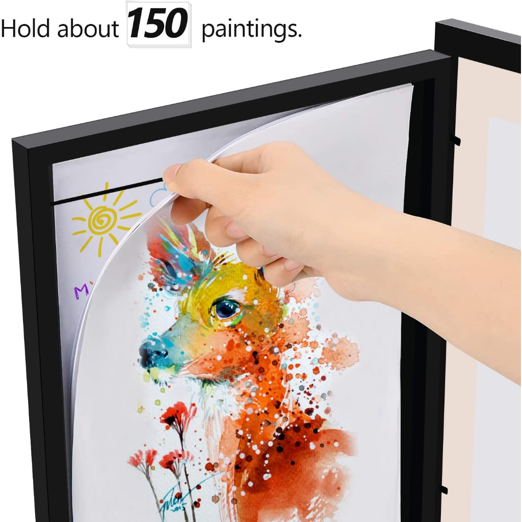 A4 Kids Art Frames Flip Picture Frame Art Painting Storage Frame Crafts ...