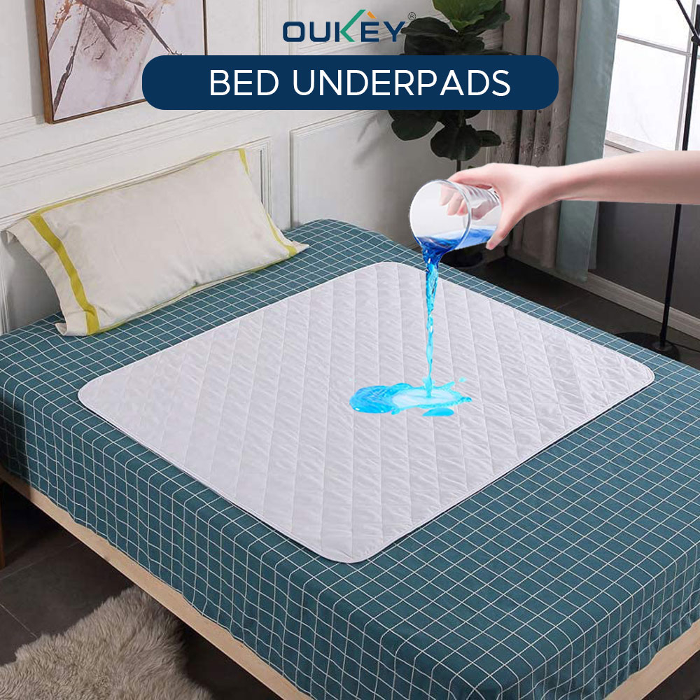 Reusable Bed Pads Washable Waterproof For Baby Elderly & Pets ...