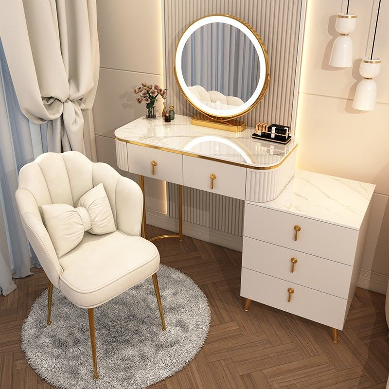 Dressing Table Dresser Simple Makeup Table Small Apartment Dresser with ...