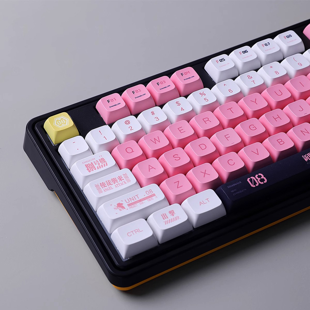 EVA-08 keycaps XDA profile Dye-Sublimation PBT keycap 134keys | Shopee Singapore