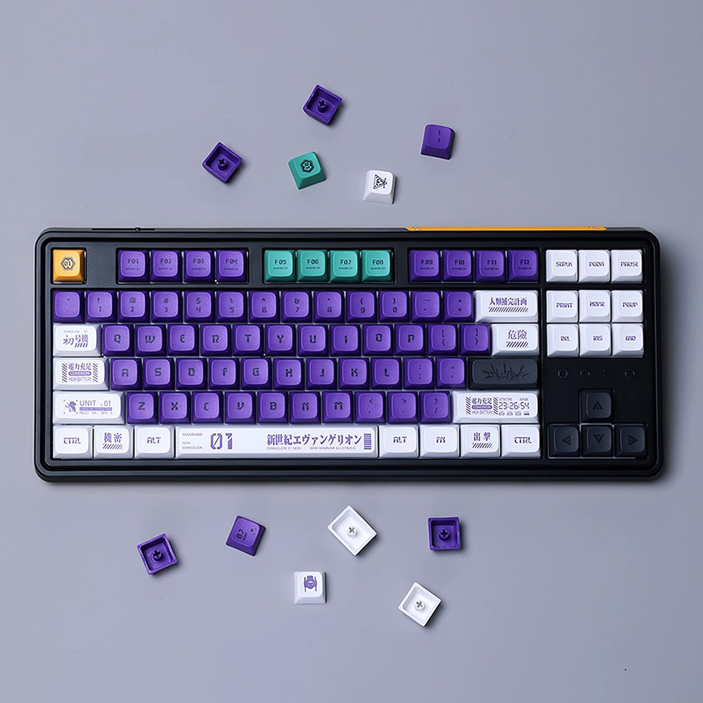 EVA-01 keycaps XDA profile Dye-Sublimation PBT keycap 134keys | Shopee ...