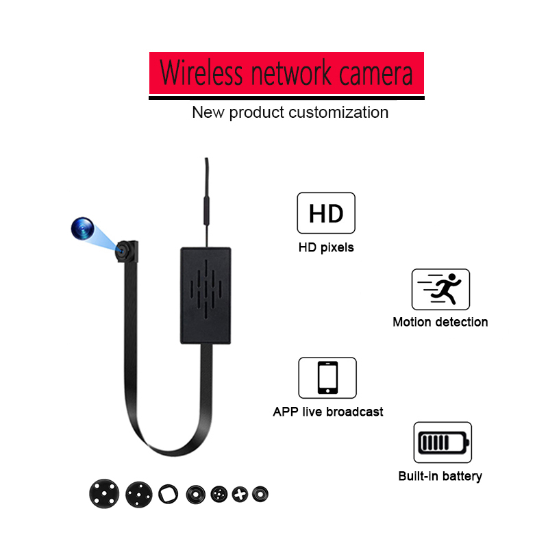 CCTV 4K mini web camera WIFI mobile APP to watch built-in microphone ...