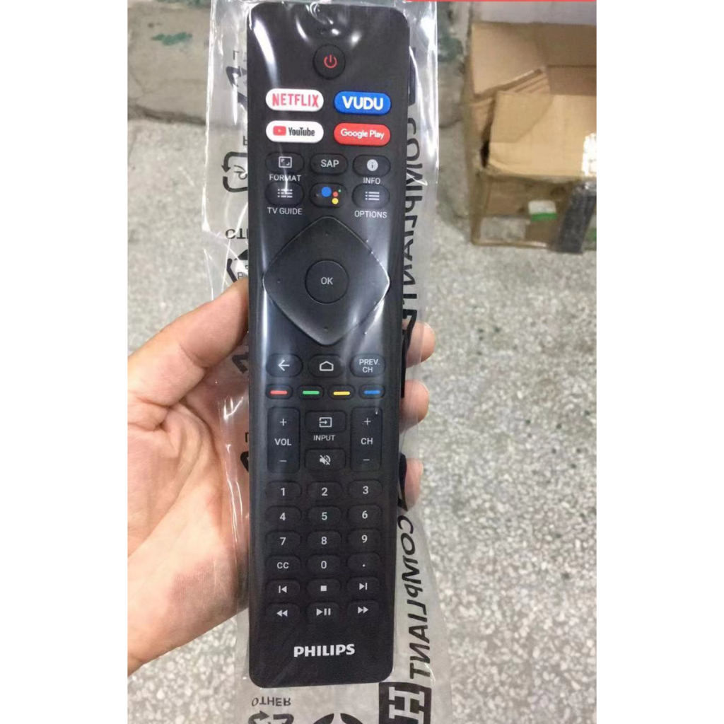 Philips 1 Voice Remote Control Philips android Smart LED TV Voice Remote RF402A-V14 NETFLIX VUDU ...
