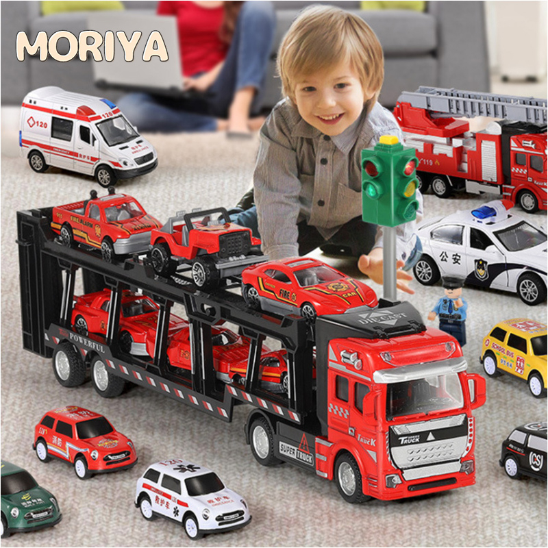 Car Carrier Model Big Rig Truck Hauler Trailer Carrier Toy | Shopee ...