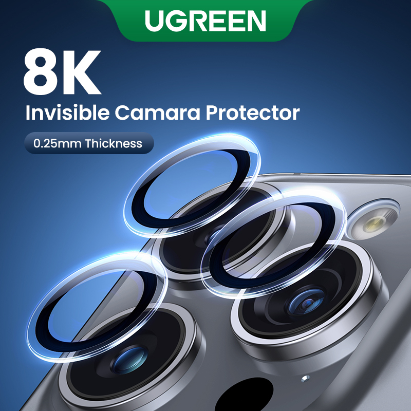 UGREEN 8K Corning Material Ultra HD Tempered Camera Lens Protector for ...