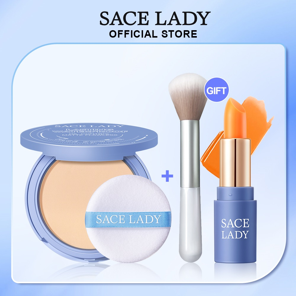 SACE LADY Super Stay Compact Face Powder Flawless Oil Control ...
