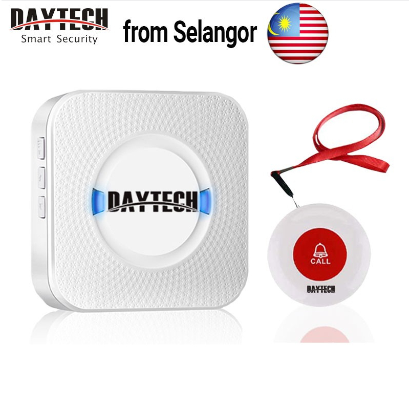 Daytech Elderly SOS Pager Button Emergency Help Alarm Bell Wireless 1 ...