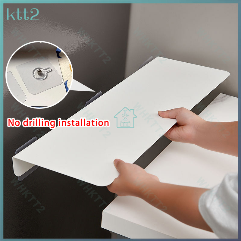 Desktop extension plate perforation-free wall storage rack Kitchen ...