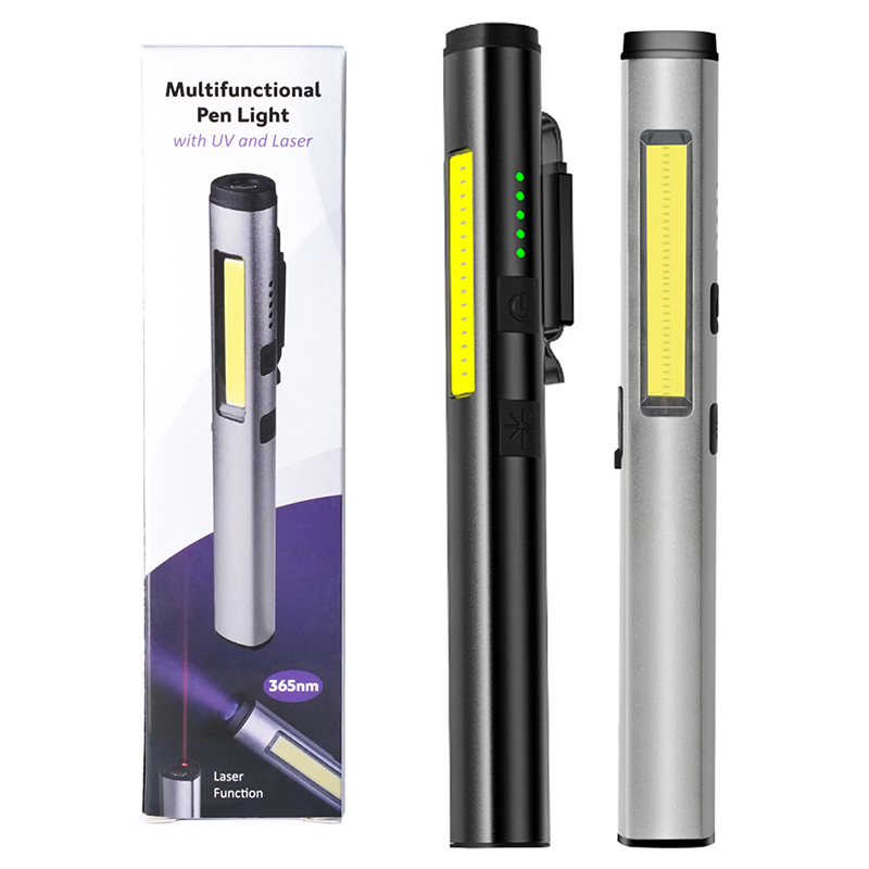 4 In 1 Powerful Torchlight Ultra Bright, Laser Pointer, Portable Pen ...